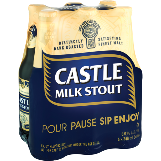 Castle Milk Stout Bottle 6 Pack – Watergat LTD